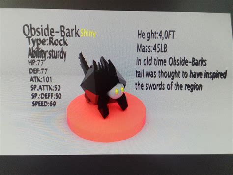 Obside Bark Dex Entery Shiny By Dio 7 On Deviantart