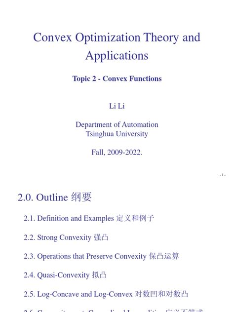 Slide 2 Convex Functions Updated 926 Pdf Mathematical Relations Functional Analysis