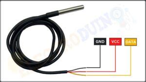 DS18B20 Waterproof Temperature Sensor ElectroDuino