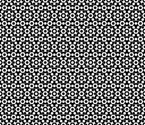 Geometric Seamless Pattern Monochrome Hexagonal Texture Stock Vector Illustration Of