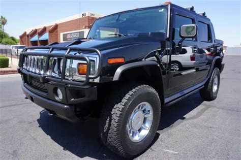 2005 Black Hummer H2 Sut 4x4 Suv Clean Carfax Like 2003 2004 2006 2007