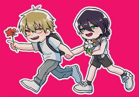 Reze And Denji Chainsaw Man Drawn By Sarachibpmwgap Danbooru