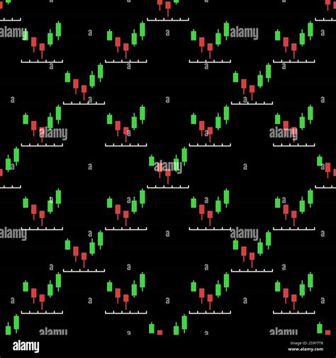 Red And Green Candlestick Chart Vector Crypto Trading And Price Action Concept Colored Seamless