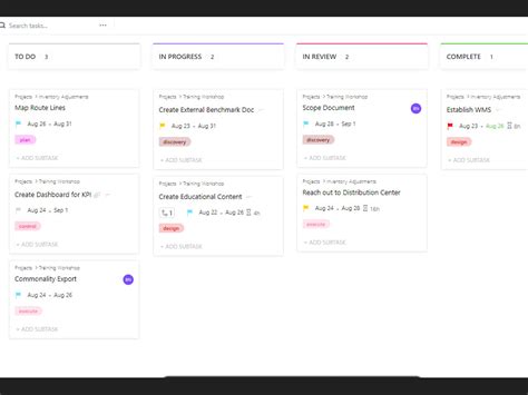 A Clickup Workspace Move Quickly Create Transparency Track