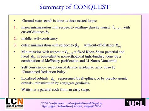 Ppt Order N Dft Calculations With Conquest Code Powerpoint Presentation Id3412002
