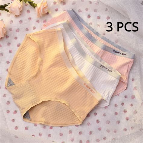 Cotton Panties Women Underwear 1 3pcs Seamless Panties Set Thin Cotton