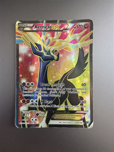 Xerneas Ex 146146 Pokemon Xy Holo Full Art Ultra Rare Card 2014