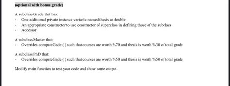 Solved Write A Java Program That Has A Class University