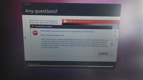 Ubuntu 1110 On Macbook Pro 41 Fails During Installation Ask Ubuntu