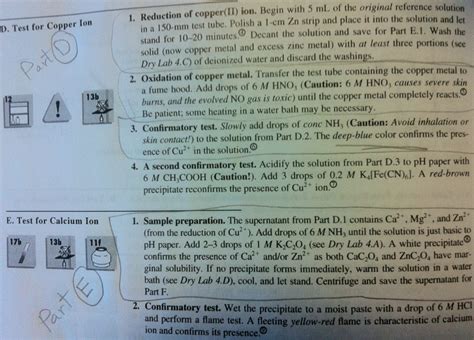 Solved Laboratory Questions Part D What Is The Fate Of Chegg