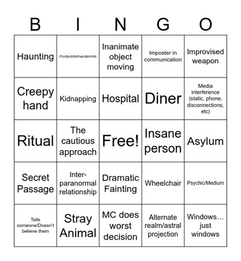 Britney Spears With Knives Bingo Card