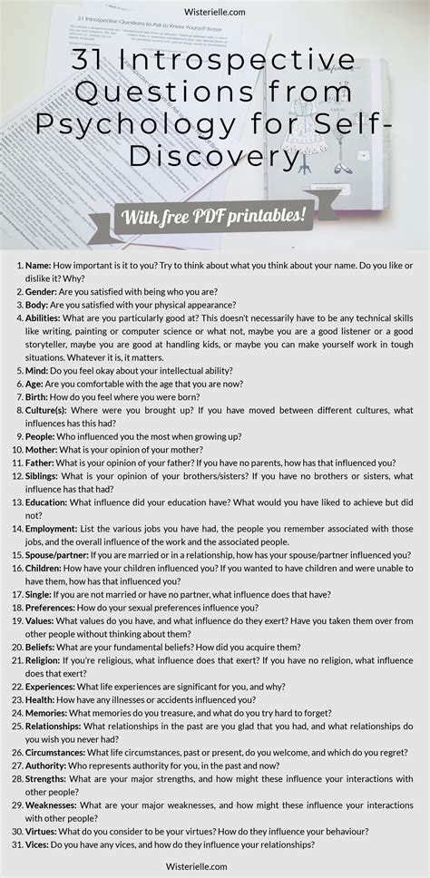 Here Are 31 Introspective Questions From Psychology That You Can Answer