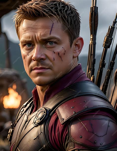 Premium Photo The Poster Disney And Marvels Film Hawkeye Created With Generative Ai