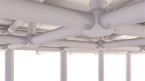 Free 3d Model Paper Structure Dojo Shigeru Ban Style Turbosquid 2001638