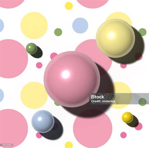 반짝이는 표면과 그림자가 있는 여러 가지 빛깔의 공 3d 렌더링 그림 0명에 대한 스톡 사진 및 기타 이미지 0명 구 그림자 Istock