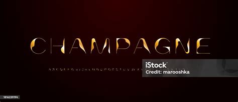 아름 다운 우아한 알파벳 골드 글꼴 로고 타입 청첩장 라벨 또는 패션 디자인 황금 편지 및 숫자 벡터 일러스트 레이 션 10eps에 완벽한 클래식 레터링 아르데코에 대한