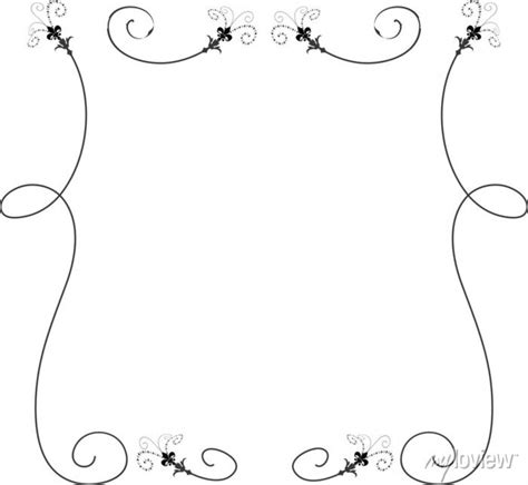 Vector Line Border Frame Background Posters For The Wall Posters Vintage Corner Spring