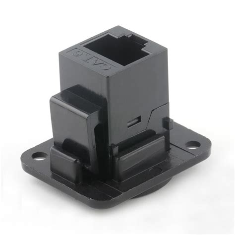 Rj45 8p8c Cat 6a Connector Dual Port Ethernet Rj45 Female Panel Mount Connector