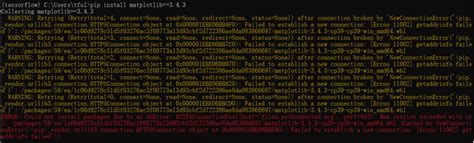 解决【error Could Not Install Packages Due To An Oserror