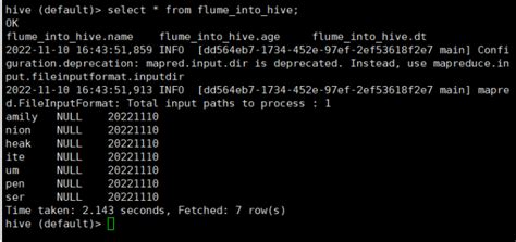flume采集数据到hiveandhbase nc