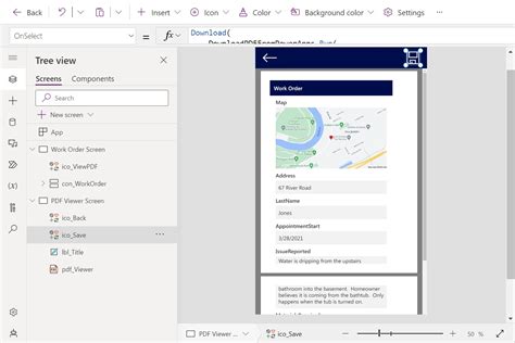 power apps pdf function create view and download pdfs