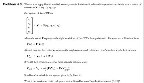 solved we can now apply heun s method to our system in