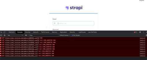 500 Error On Login Page In Production Strapi Backend Strapi Community Forum