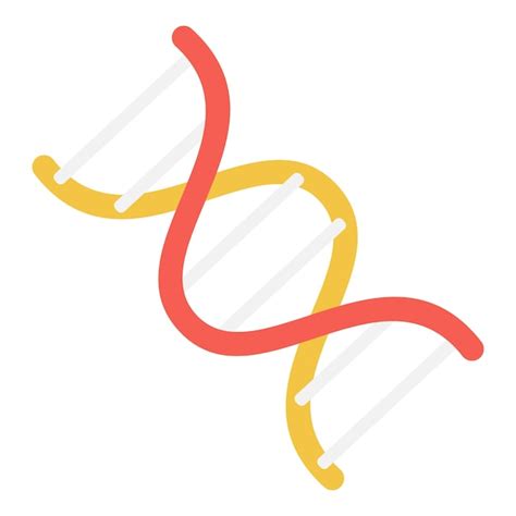 Premium Vector Dna Structure Icon Flat Illustration Of Dna Structure
