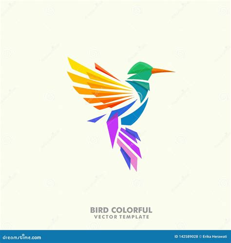 Humming Bird Illustration Concept Vector Design Template Stock Vector Illustration Of Line