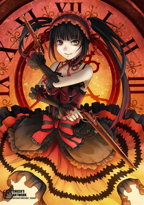 Tokisaki Kurumi Date A Live Drawn By Chizza Danbooru