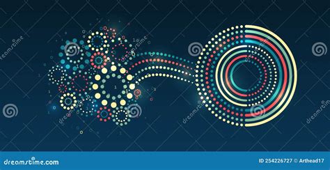 Data Analytics Concept Sorting A Large Amount Of Data On A Dark