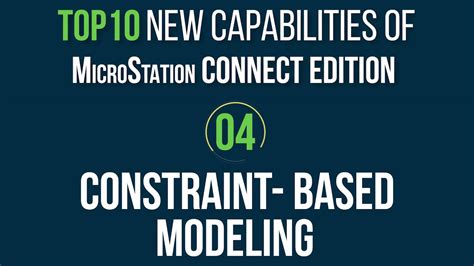 Top 10 Microstation Connect Edition Features 4 Constraint Based Modeling Youtube