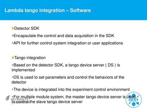 tango integration of modern 2d detectors ppt download