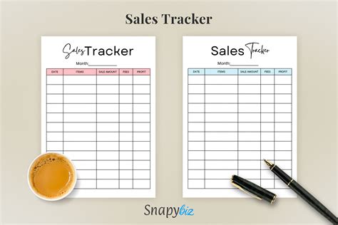 Editable Sales Printable Tracker By Snapybiz Thehungryjpeg Editable Sales Printable Tracker By Snapybiz Thehungryjpeg