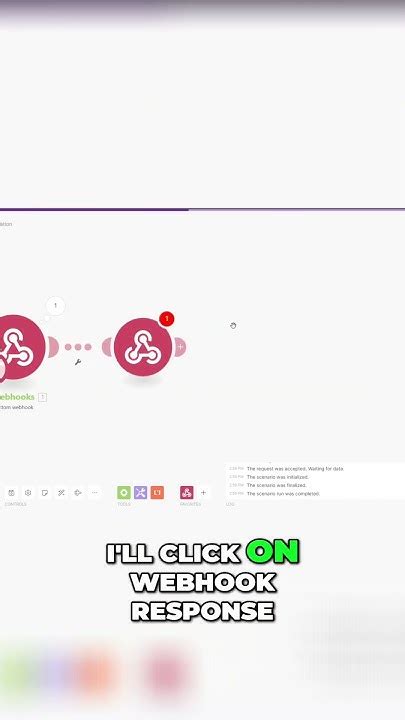 How To Easily Set Up A Webhook On And Make Automation Shorts Webhook