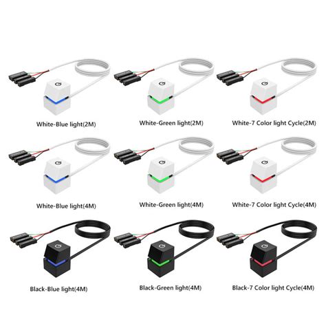 M M LED Computer Desktop Switch PC Motherboard External Power On Off Button Lazada Singapore