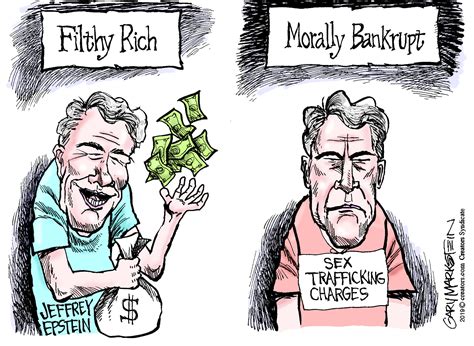 Political Cartoons New Jeffrey Epstein Accuser Steps Forward East