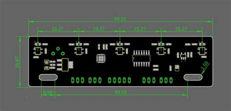 I2c Trolley Robot 5 Way Tracking Module Line Patrol Sensor Infrared Tracking Iic Interface