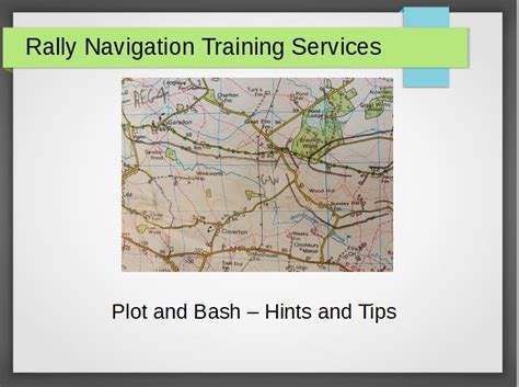 Plot And Bash Hints And Tips For Success Video Rally Navigation Training Services