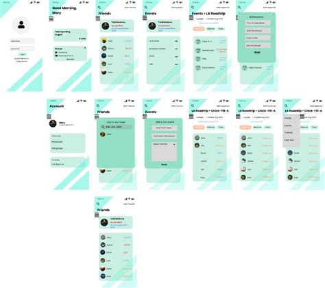 splitting bill mobile friendly web app figma