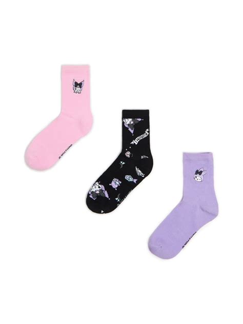 Σετ με 3 ζεύγη κάλτσες Hello Kitty And Friends Χρωμα ΠΟΛΥΧΡΩΜΟ Cropp 712au Mlc