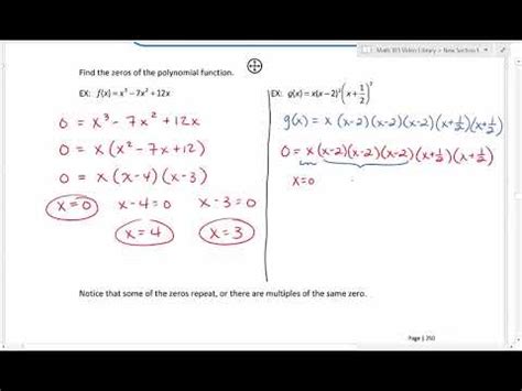 Intro To Graphing Polynomial Functions YouTube