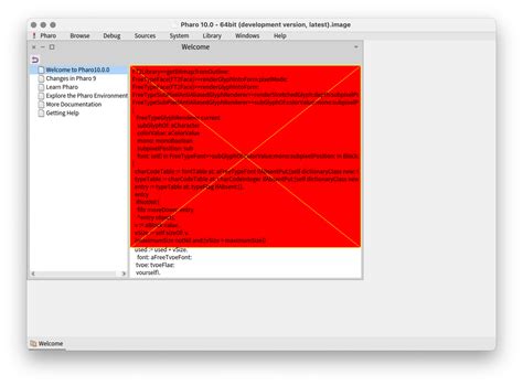 in some builds pharo 10 welcome window has error · issue 10731
