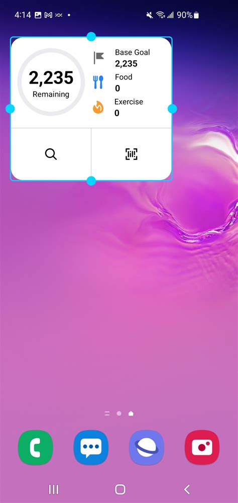 How To Add A Widget To Mobile Home Screen MyFitnessPal Help