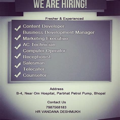 Hr Vandana Deshmukh On Linkedin Job