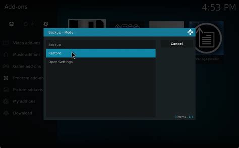 kodi backup and restore wizard expediently rebuild all your configuration