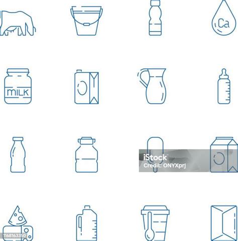 우유 제품 아이콘입니다 요구르트 농장 건강 식품 커드 벡터 우유 기호 컬렉션 치즈 상자 생물학에 대한 스톡 벡터 아트 및 기타 이미지 생물학 케피어 거품 내기