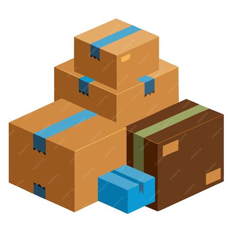 Stackable Boxes Vector Design Premium Ai Generated Vector