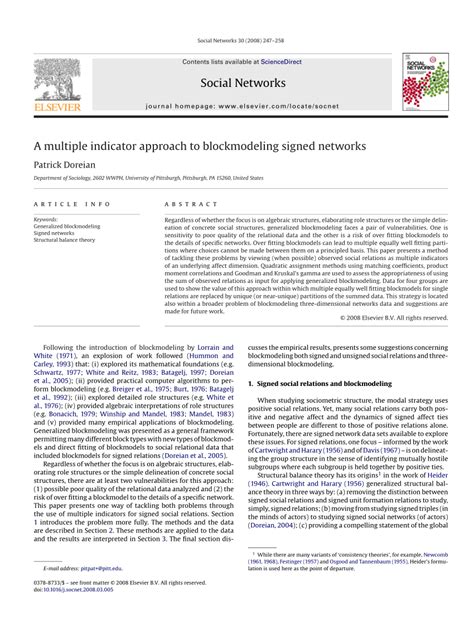 pdf partitioning signed social networks