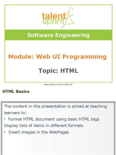 Sef Web Session 1 Html Basics Pdf Html Element Html